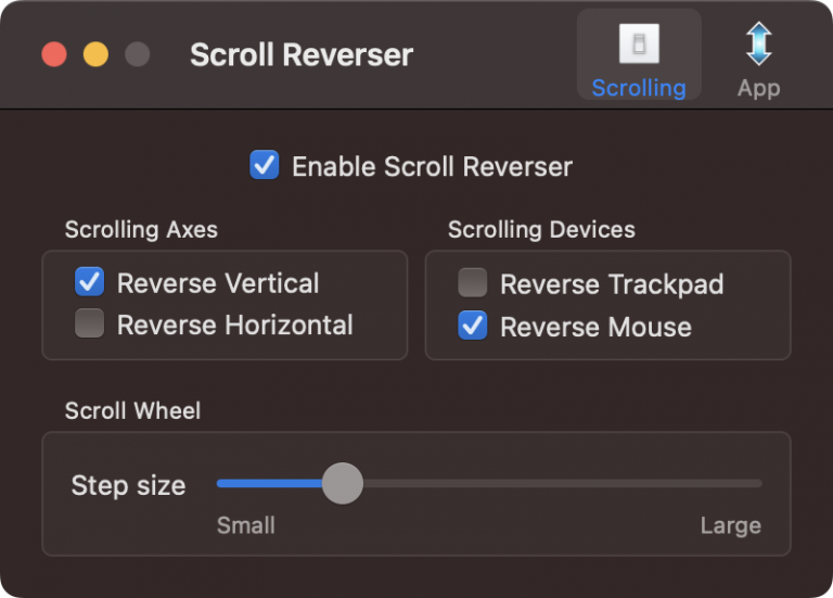 「MAC」Scroll Reverser Mac系统鼠标反转独立设置工具（不影响触控板设置）-aRAY「爱生活.爱剁手.爱折腾」