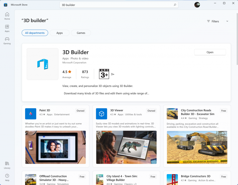 「3D打印」Windows 11默认打开STL软件 3D Builder-aRAY「爱生活.爱剁手.爱折腾」